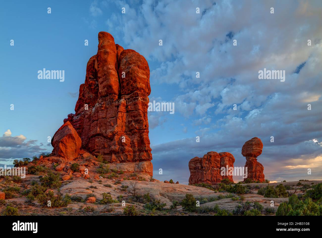 Scenic images of colored rock cliffs within Arches, Bryce Canyon, and ...