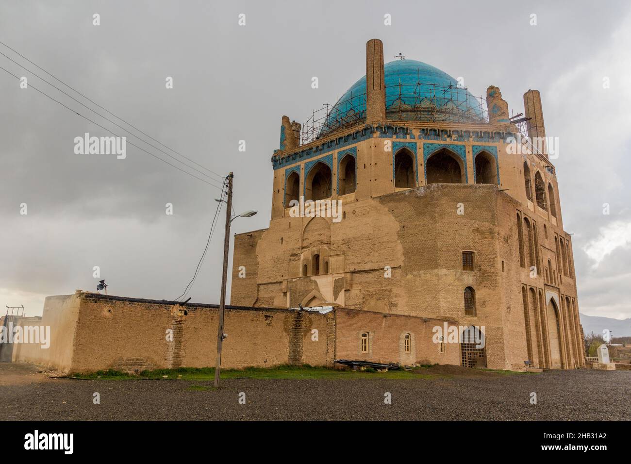 Dome of Soltaniyeh Tomb of Oljeitu in Zanjan province, Iran Stock Photo ...