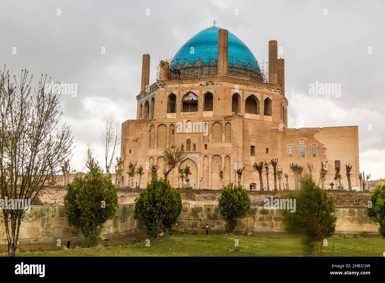 Dome of Soltaniyeh Tomb of Oljeitu in Zanjan province, Iran Stock Photo ...