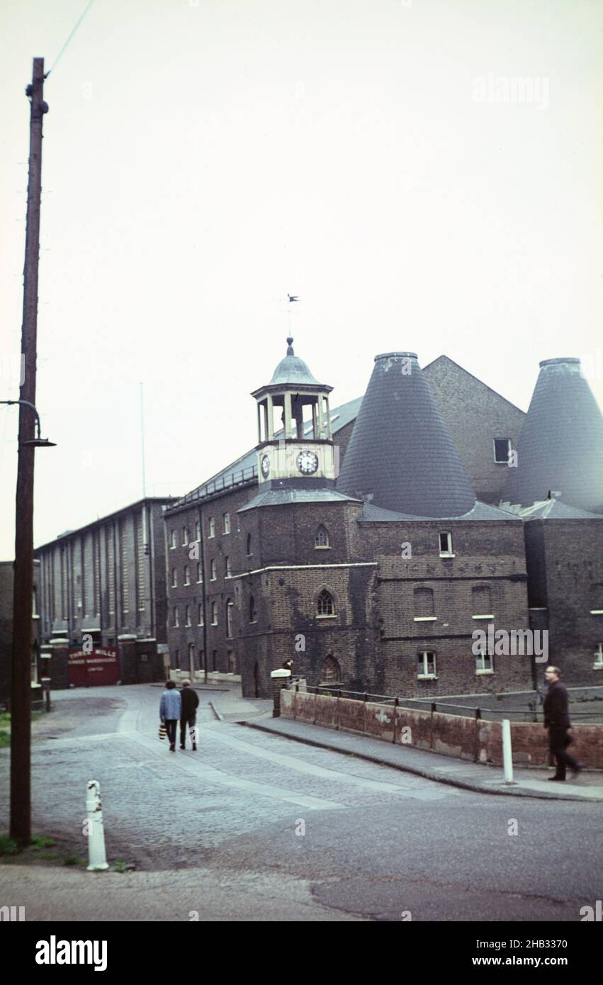 Clock Mill, Three Mills, Bow, London, England, UK 1960s Stock Photo - Alamy