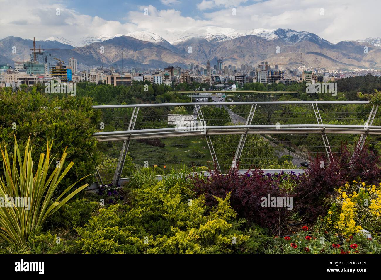 View of Alborz mountain range in Tehran, Iran Stock Photo - Alamy