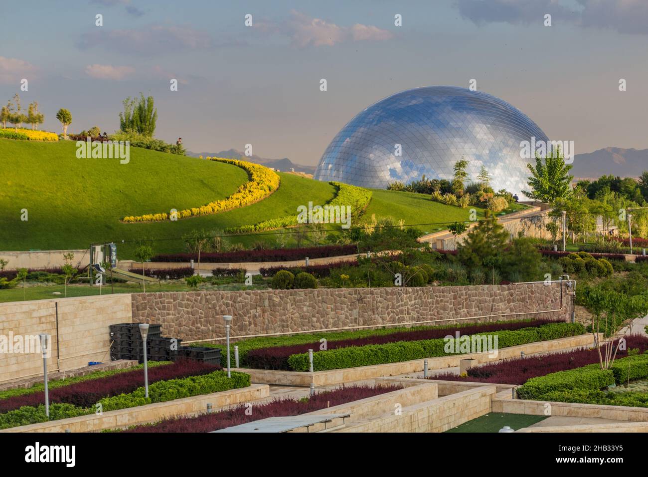 TEHRAN, IRAN - APRIL 14, 2018: Park and Holy Defence Panorama Museum in ...