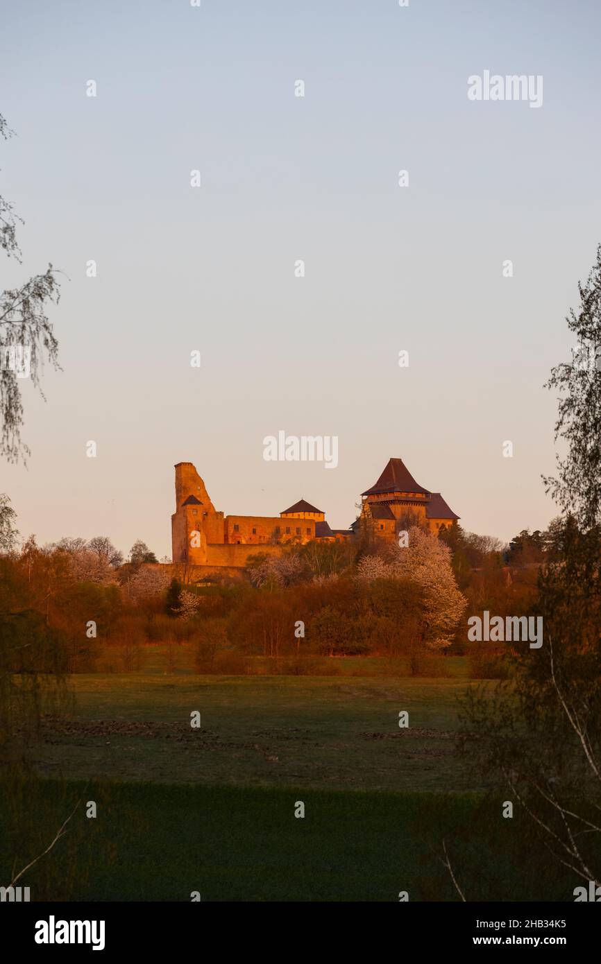 Lipnice nad Sazavou castle, Vysocina region, Czech Republic Stock Photo ...