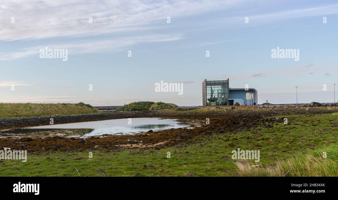Icelandic landscape with few buildings Stock Photo - Alamy