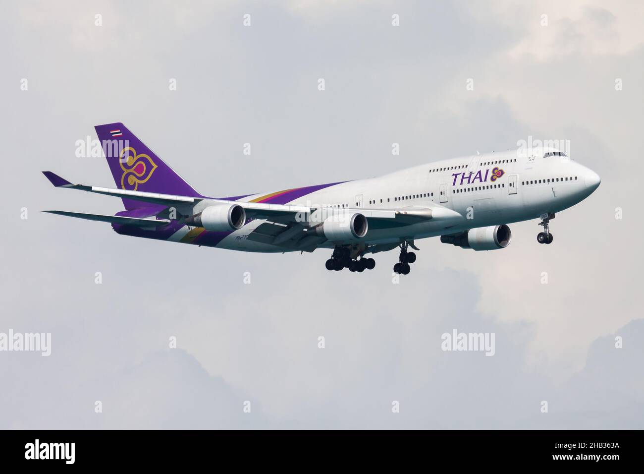 Phuket, Thailand - November 24, 2013: Thai Airways passenger plane at ...