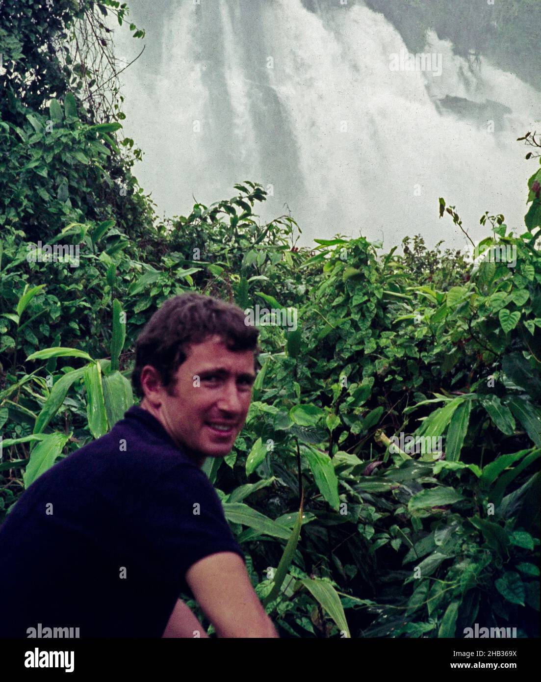 Chutes de Boali waterfall, Central African Republic, Africa 1960s Stock ...