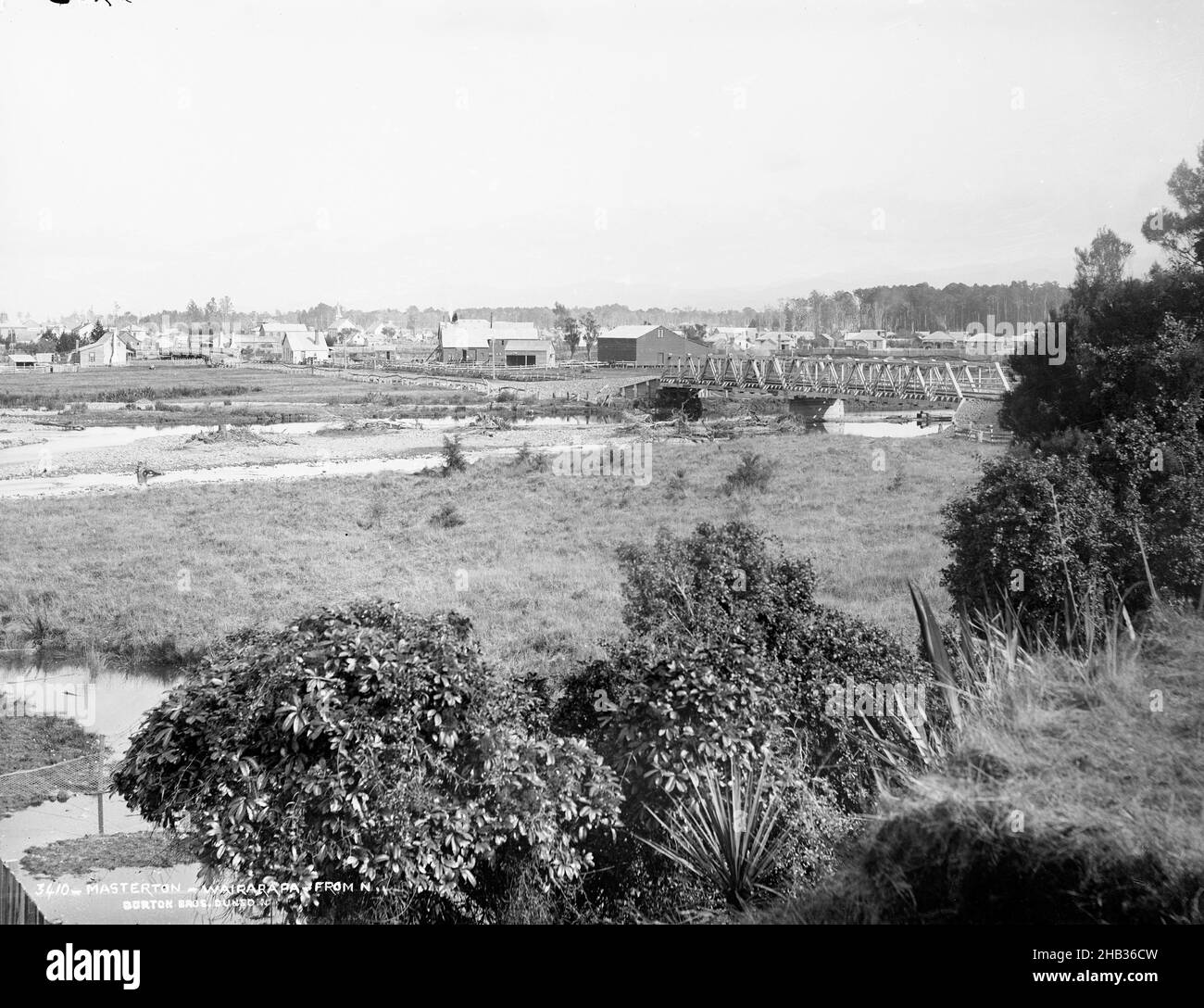 Masterton, Wairarapa, from north, Burton Brothers studio, photography ...