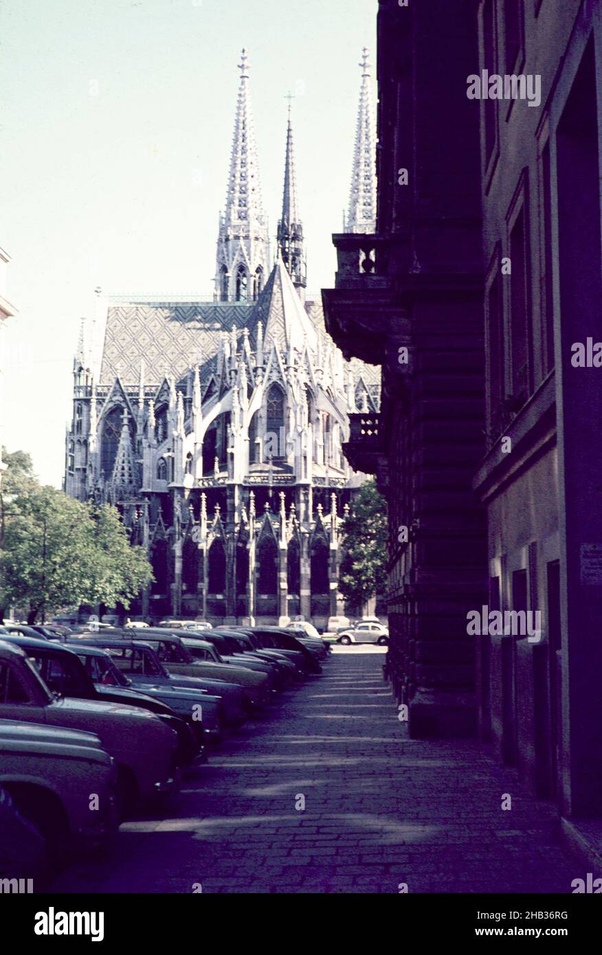 Ferstelgasse, Votifkirche, Vienna, Austria, early 1960s Stock Photo - Alamy