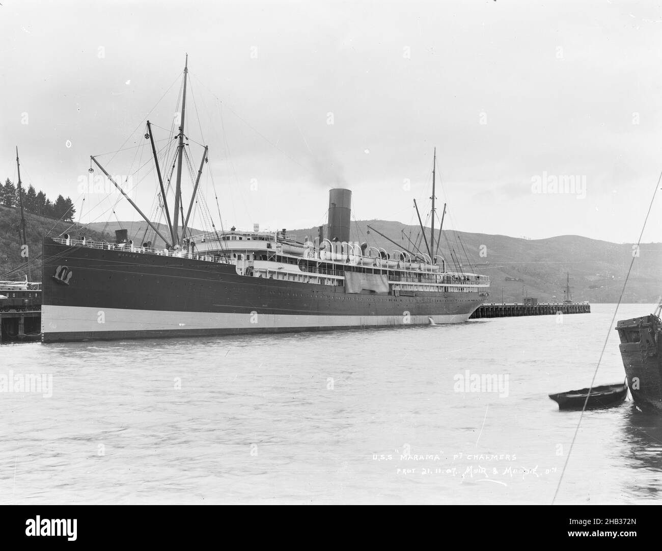 U.S.S. Marama Port Chalmers, Muir & Moodie studio, photography studio ...