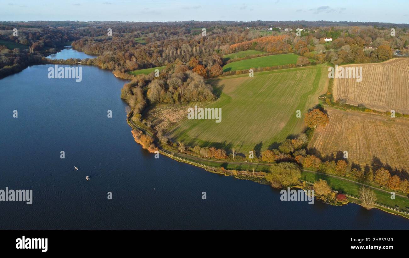 Aerial view of Ardingly Resevoir Stock Photo - Alamy