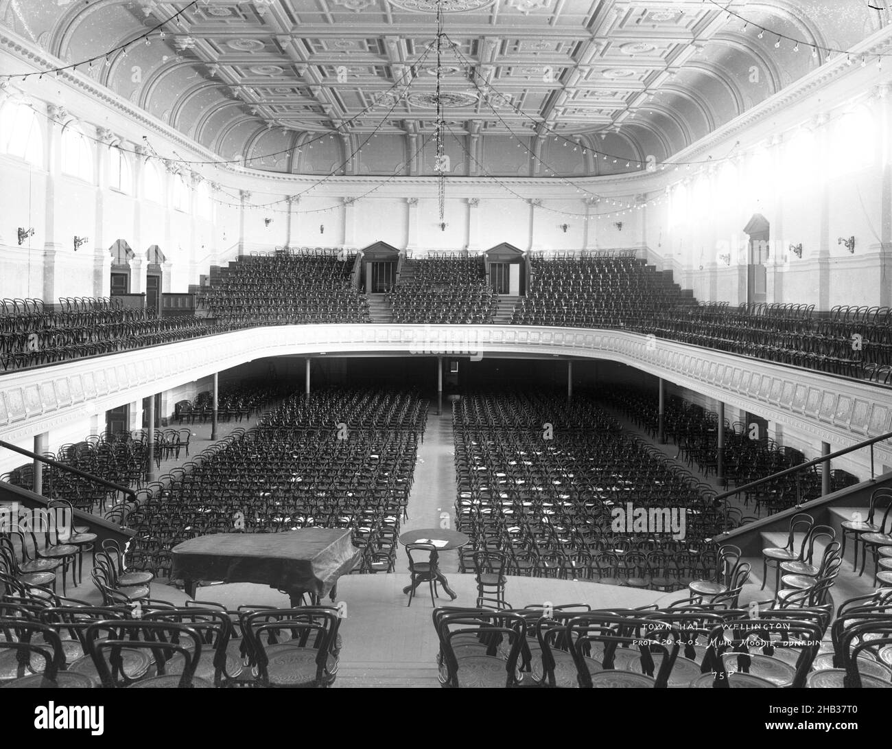 Town Hall, Wellington, Muir & Moodie studio, photography studio, circa ...