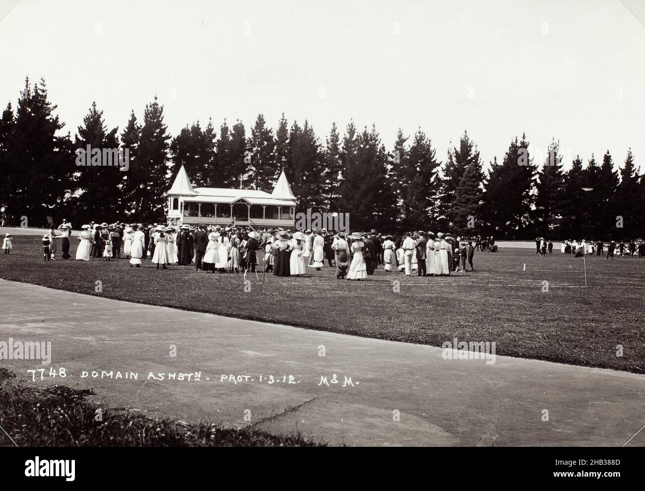 Domain, Ashburton, Muir & Moodie studio, 1912, Ashburton Stock Photo ...