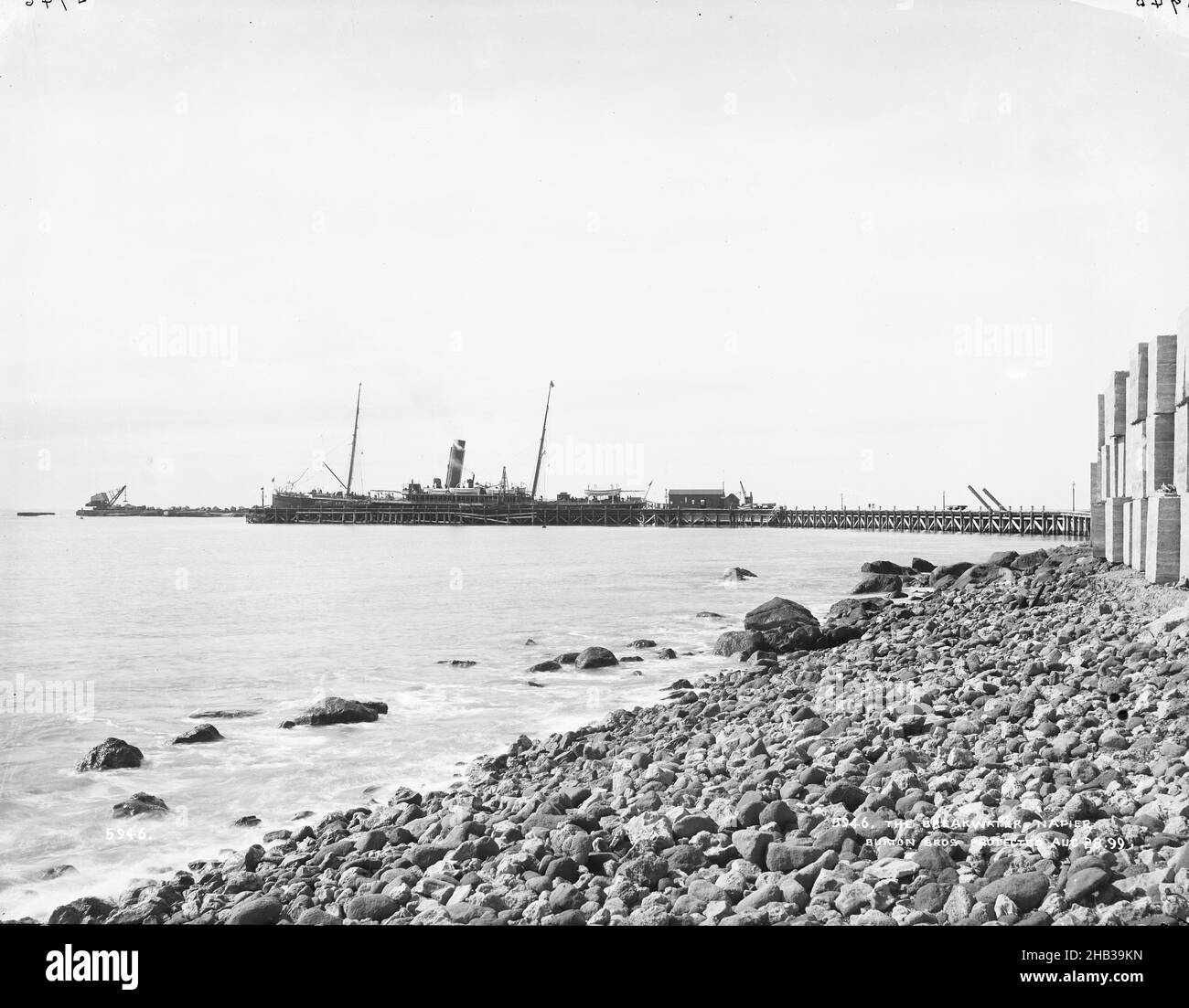 The Breakwater, Napier, Burton Brothers studio, photography studio, New ...
