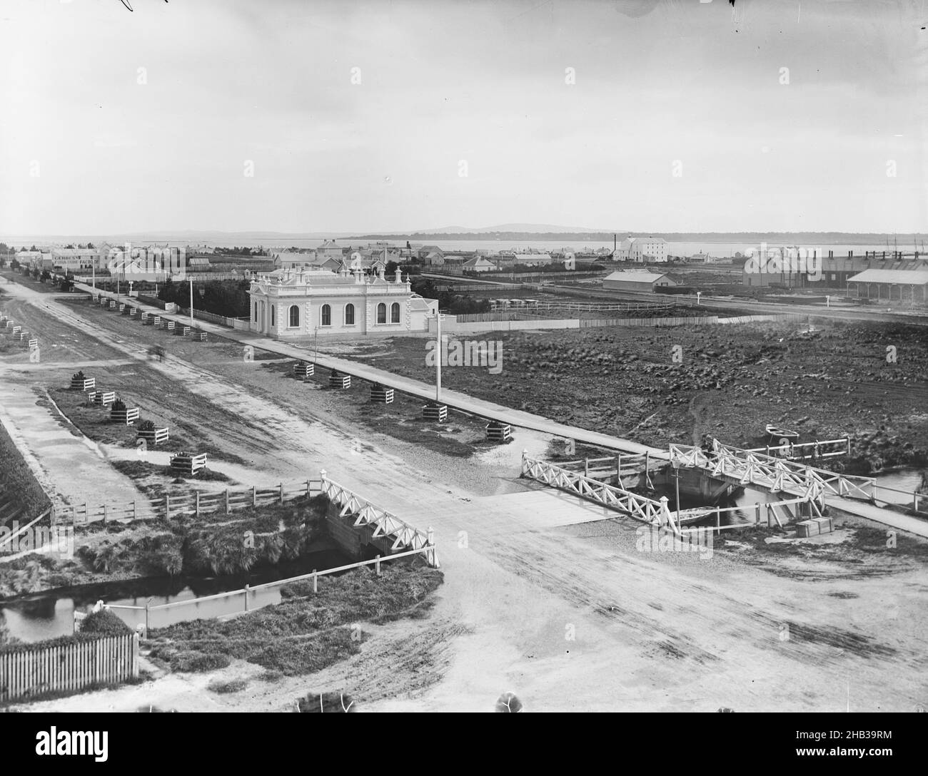 Invercargill, view from the County Council Offices, Burton Brothers ...