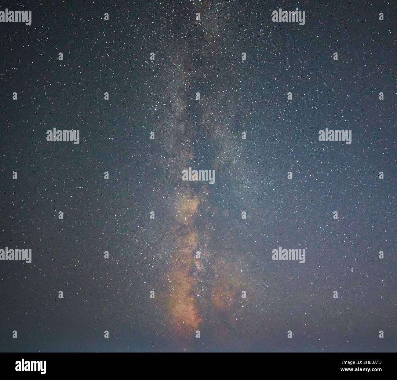 Colorful space shot showing the universe milky way galaxy with stars ...