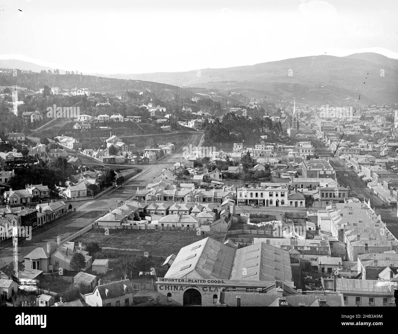 Dunedin panorama, Burton Brothers studio, photography studio, 1870s ...