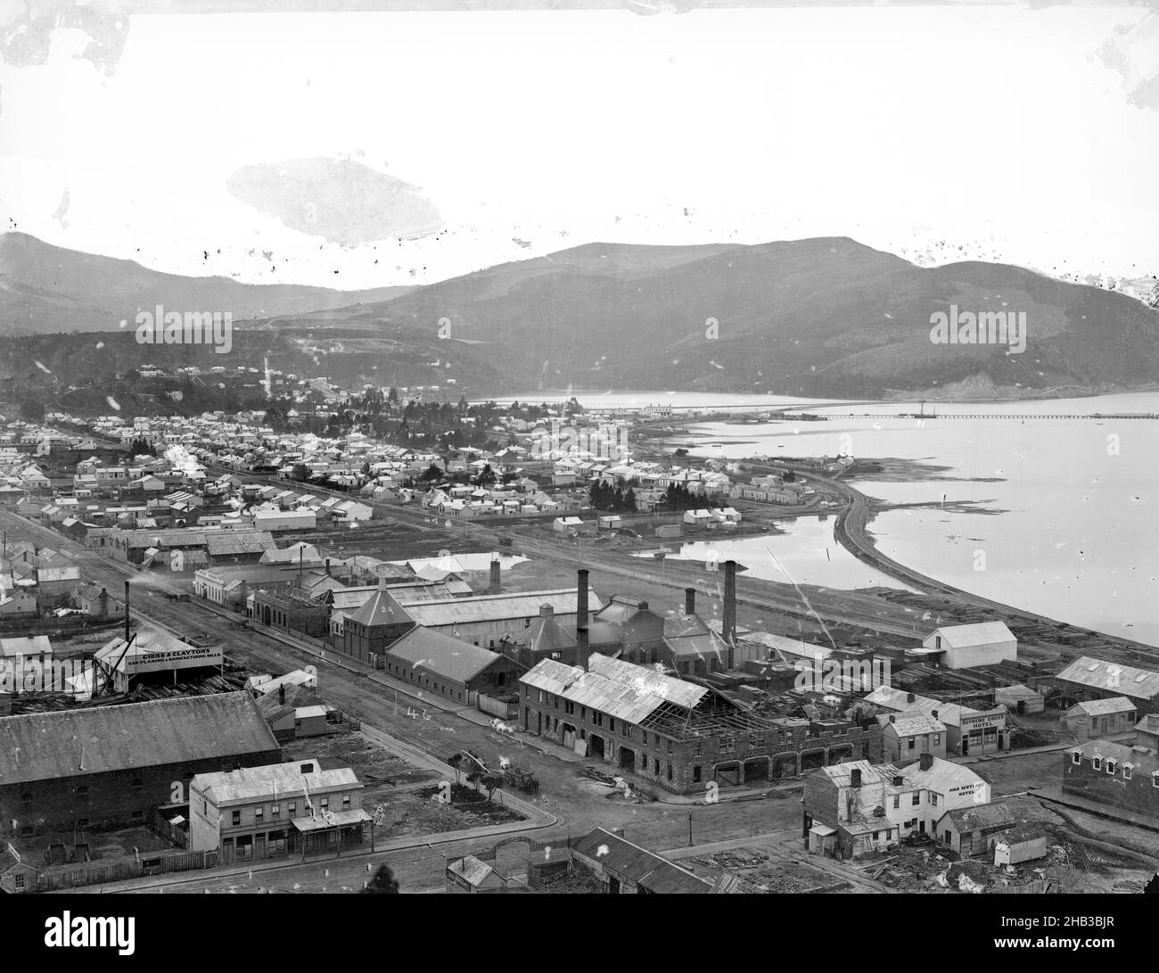 Dunedin from First Church Spire, Burton Brothers studio, photography ...