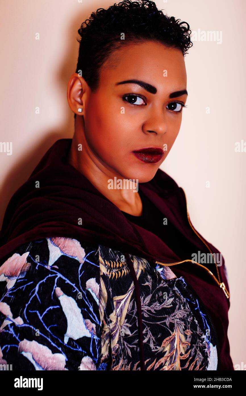 pretty stylish african american big mama woman well dressed. swag relax ...