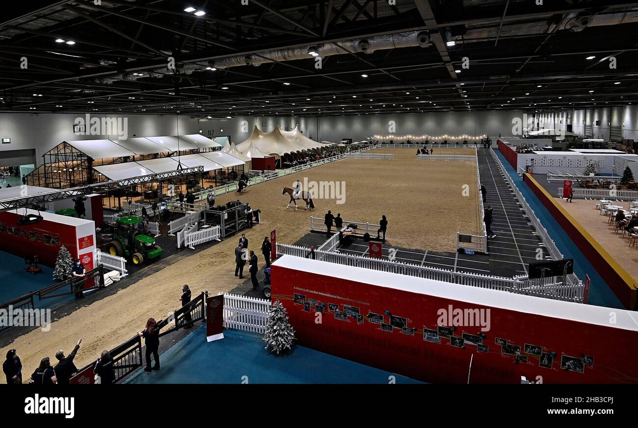 Warm up arena horse hi-res stock photography and images - Alamy