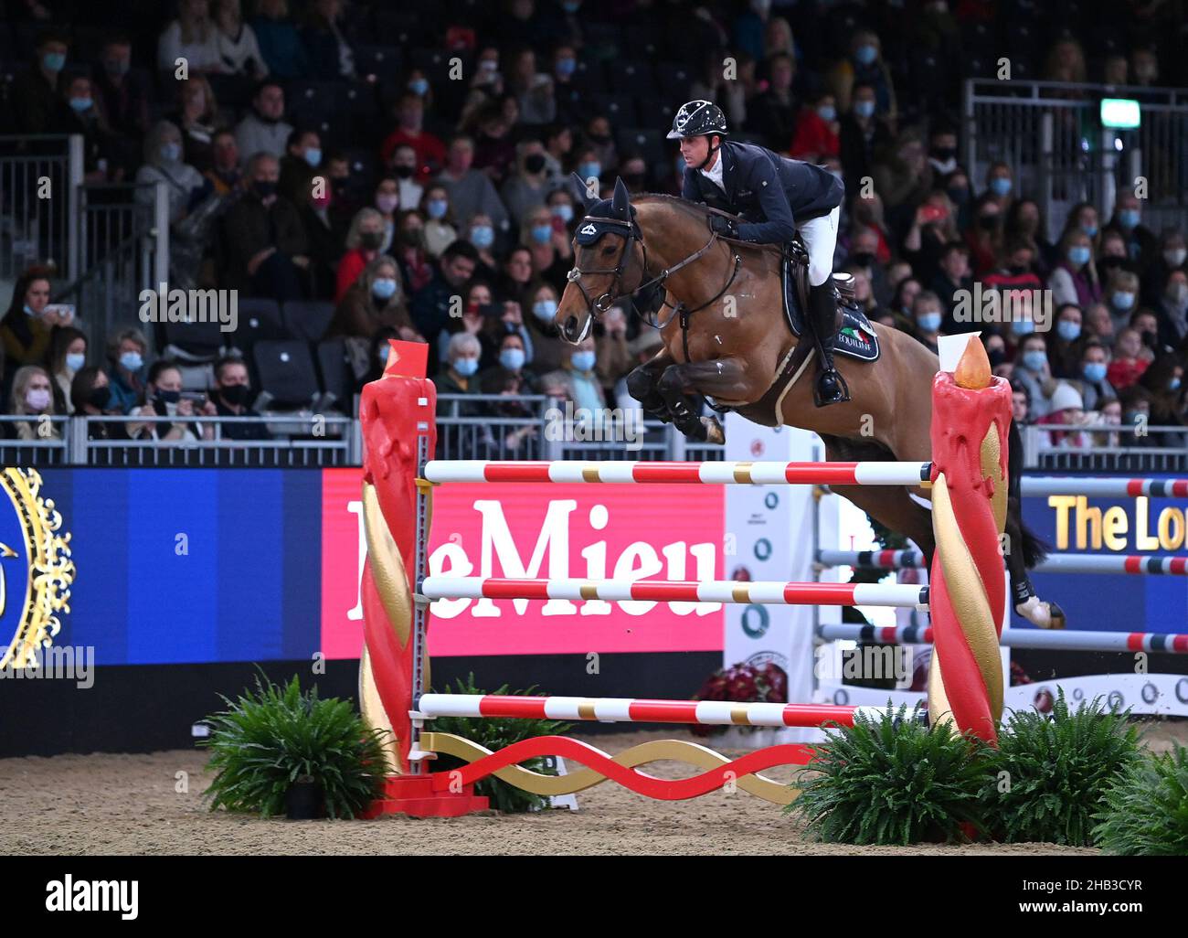 London, UK. 16th Dec, 2021. London International Horse Show. Excel London. Royal Victoria Dock ...