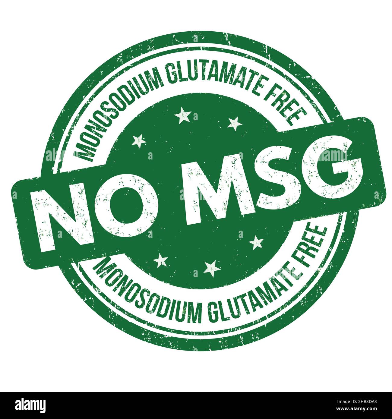 No MSG ( Monosodium glutamate free ) grunge rubber stamp on white ...