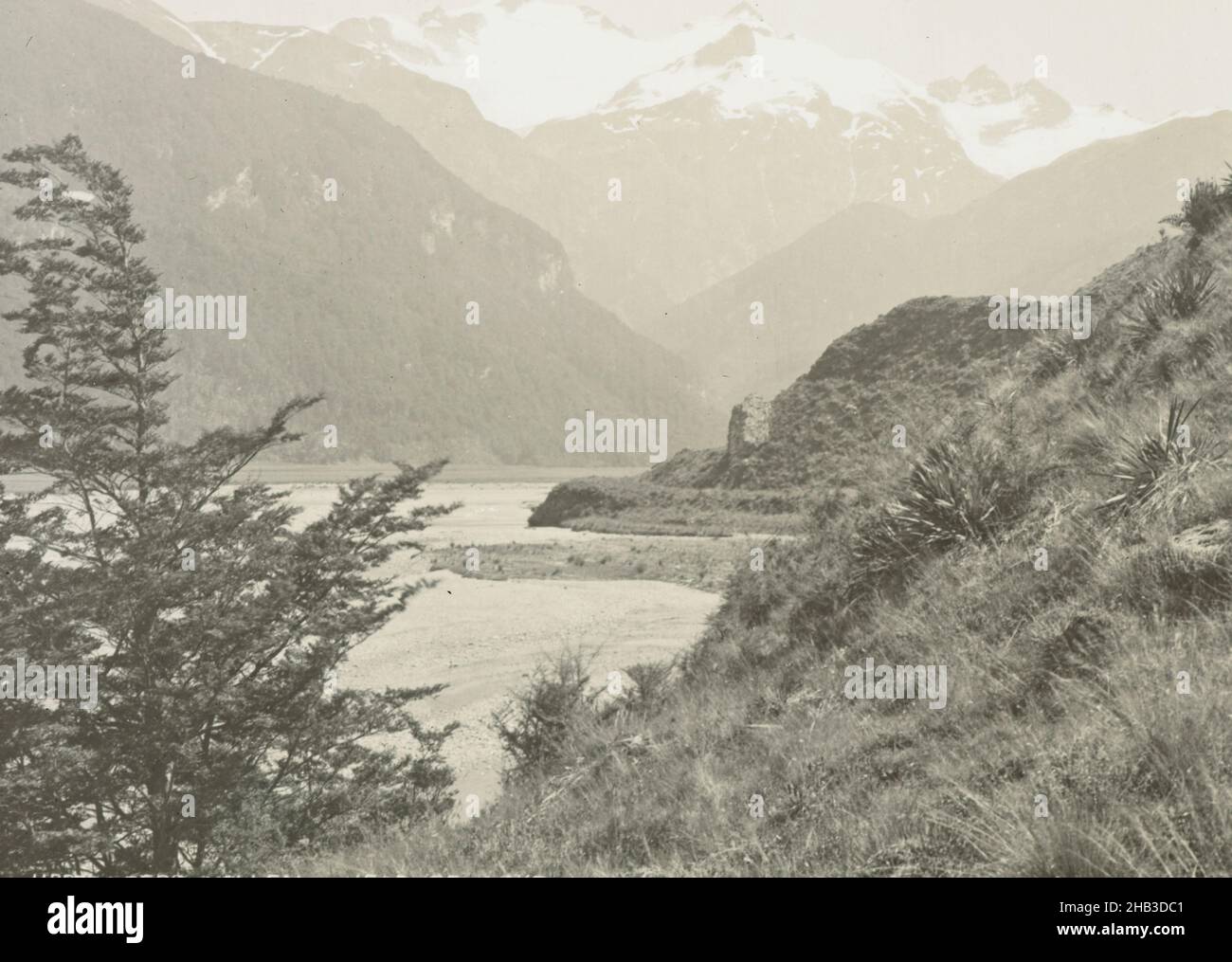 Upper Rees Valley, head of Lake Wakatipu, Burton Brothers studio ...