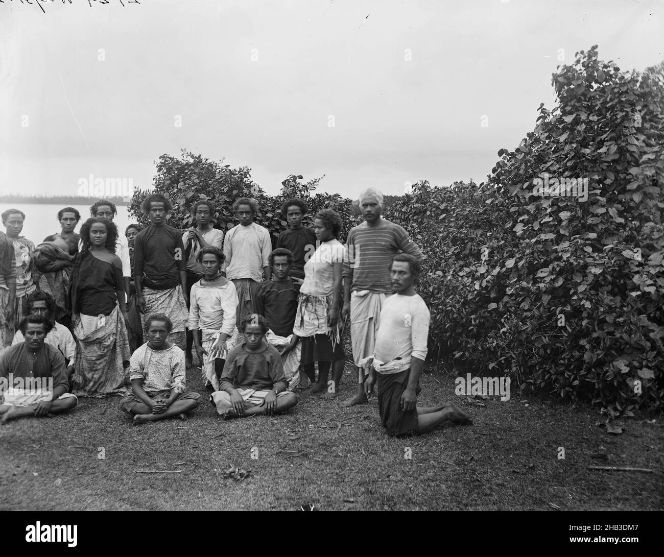 [At Mua (sic). Group of Tongans], Burton Brothers studio, photography ...