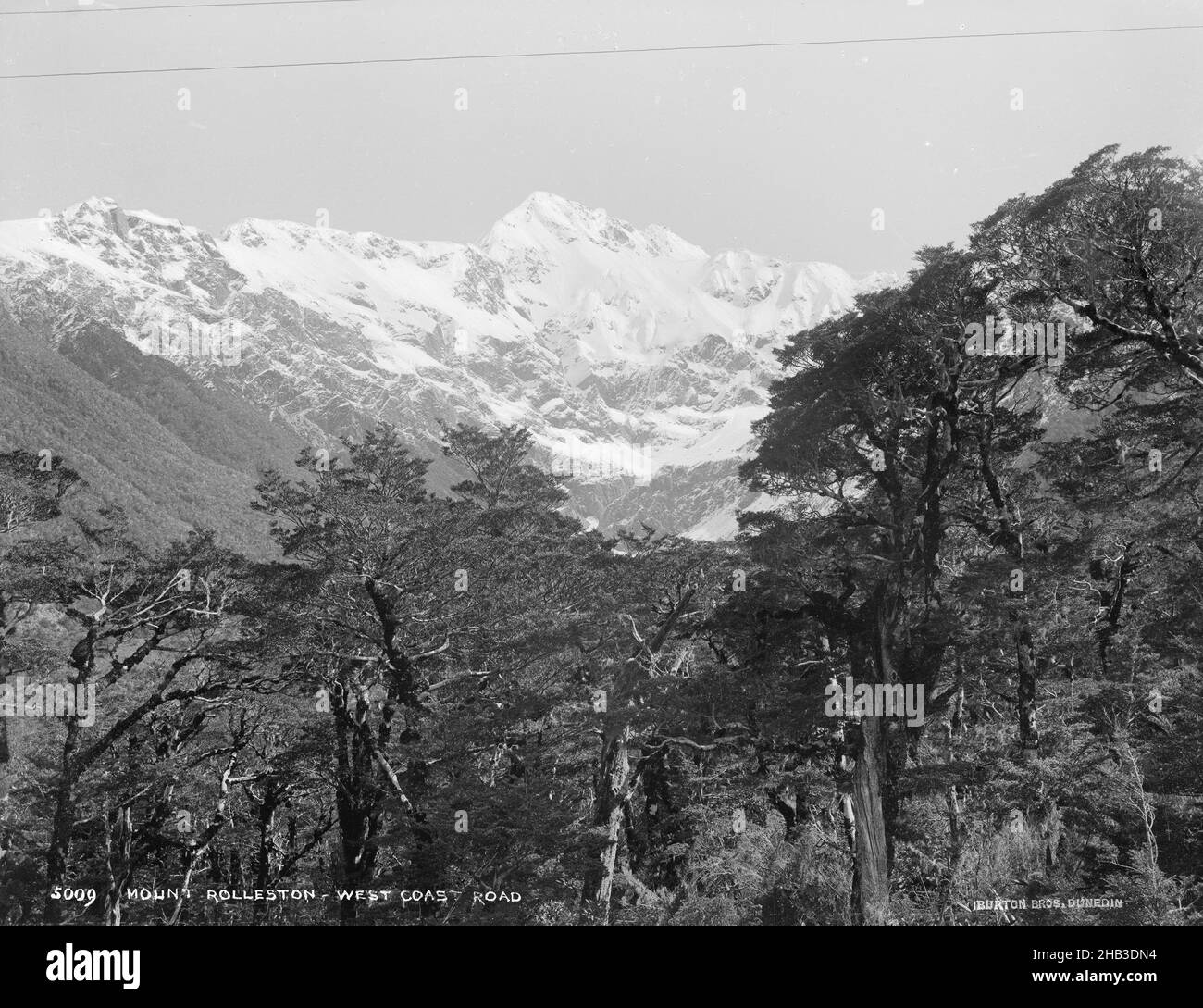 Mount Rolleston, West Coast Road, Burton Brothers studio, photography ...