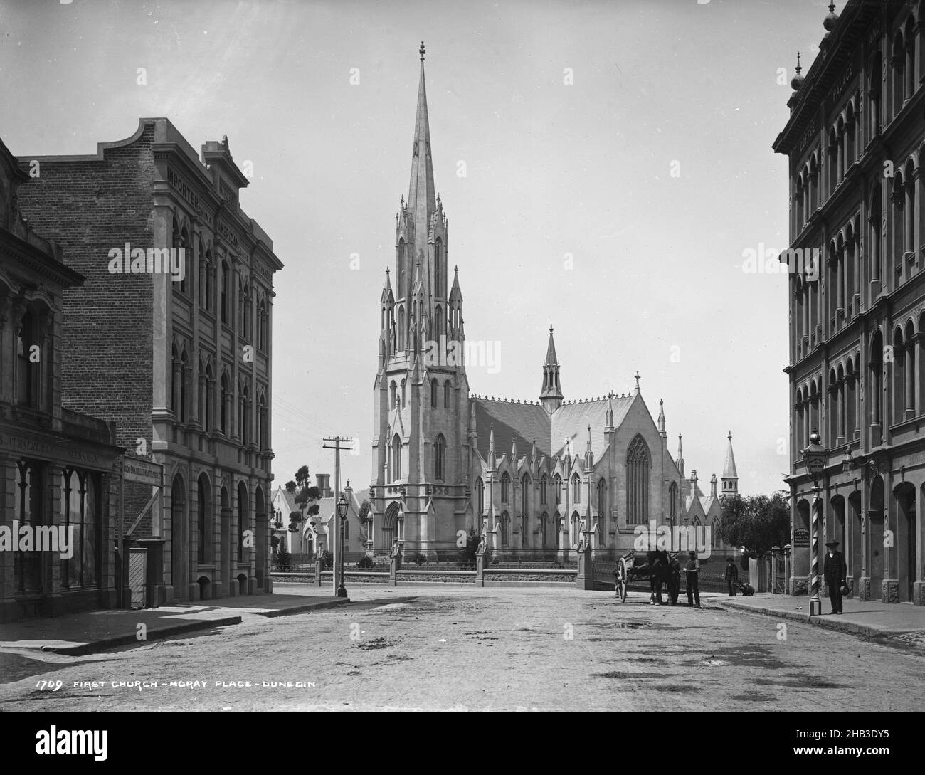 First Church, Moray Place, Dunedin, Burton Brothers studio, photography ...