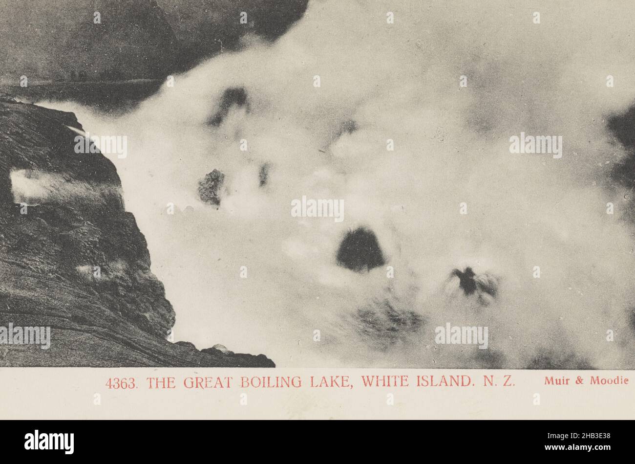The Great Boiling Lake, White Island, New Zealand, Muir & Moodie studio ...