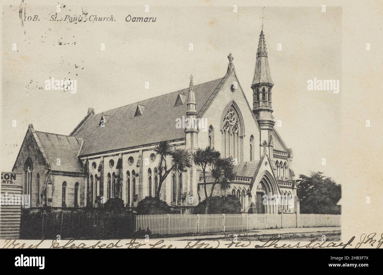 St Paul's Church, Oamaru, Muir & Moodie studio, 1905, Oamaru Stock ...