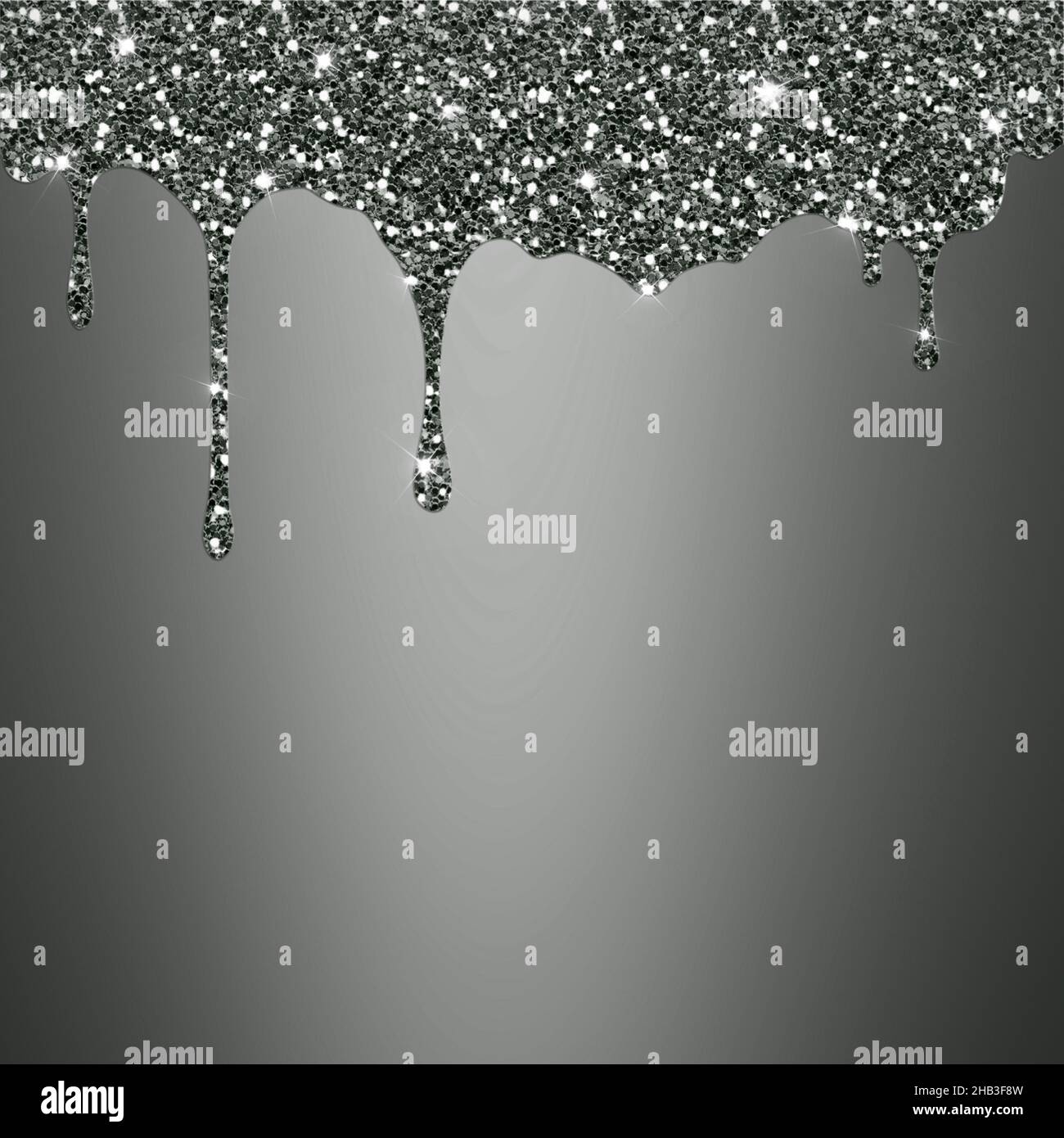 Silver grey background with dripping glitter texture Stock Photo - Alamy