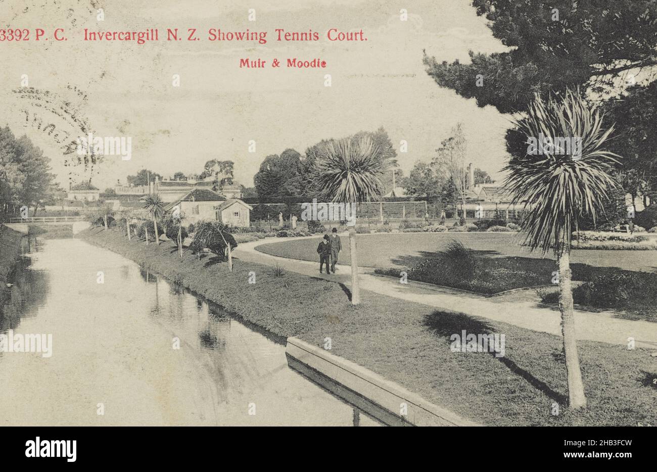 New zealand showing tennis court invercargill hi-res stock photography ...