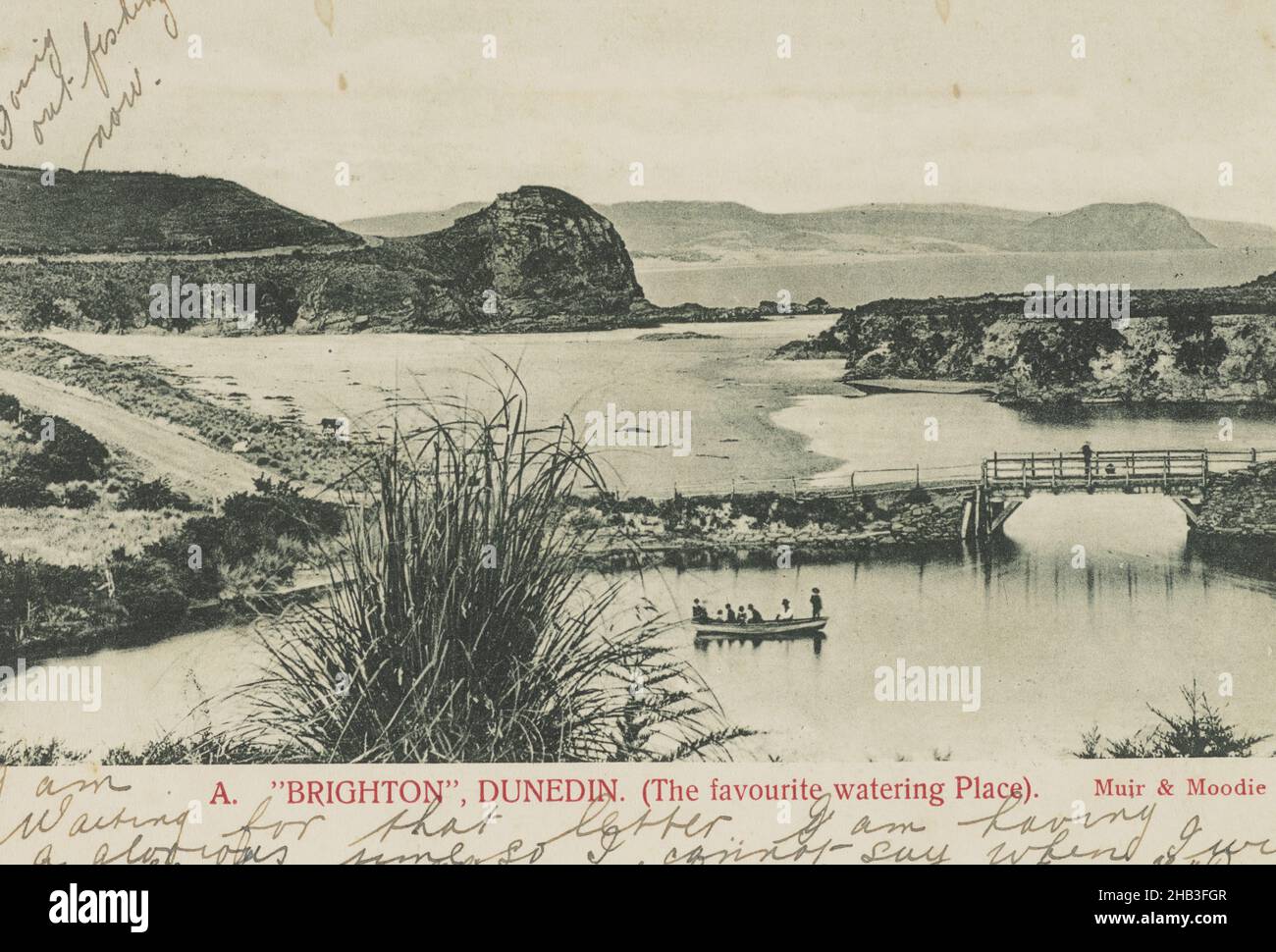 Brighton, Dunedin, Muir & Moodie studio, 1900-1903, Dunedin Stock Photo ...