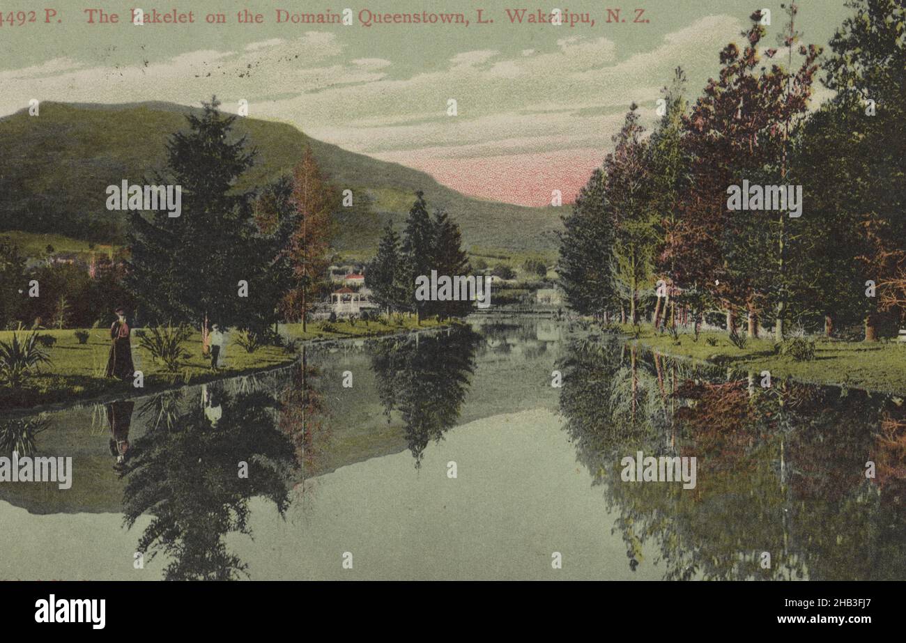 The Lakelet on the Domain, Queenstown, Lake Wakatipu, New Zealand, Muir ...