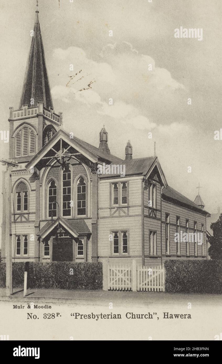 Presbyterian Church, Hawera, Muir & Moodie studio, 1905, Hawera Stock ...