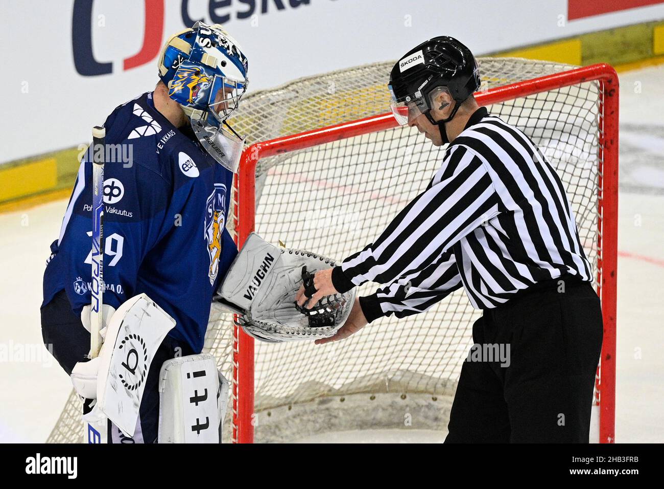 Prague, Czech Republic. 16th Dec, 2021. Harri Sateri, goalkeeper of ...