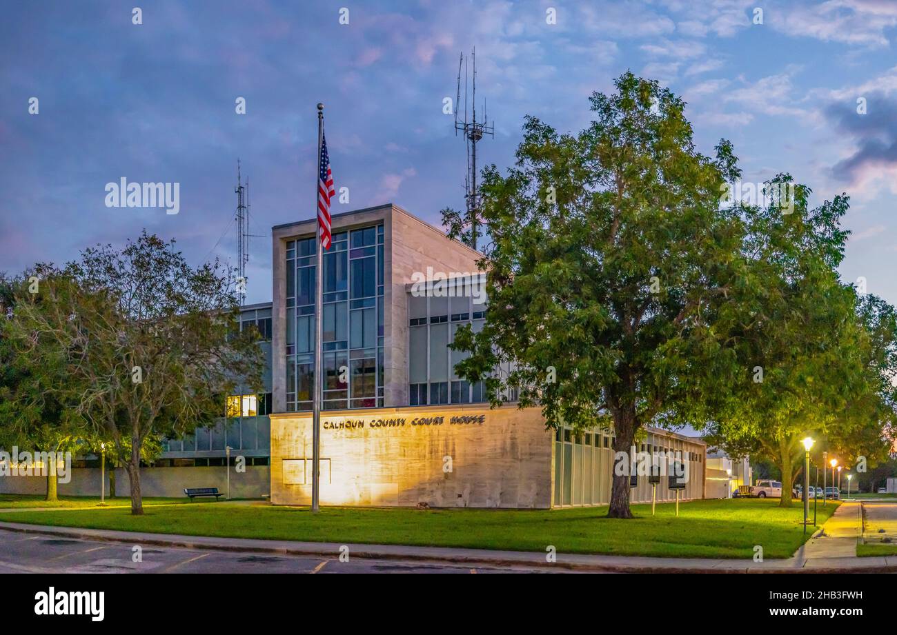 Port Lavaca, Texas, USA - September 18, 2021: The Calhoun County ...