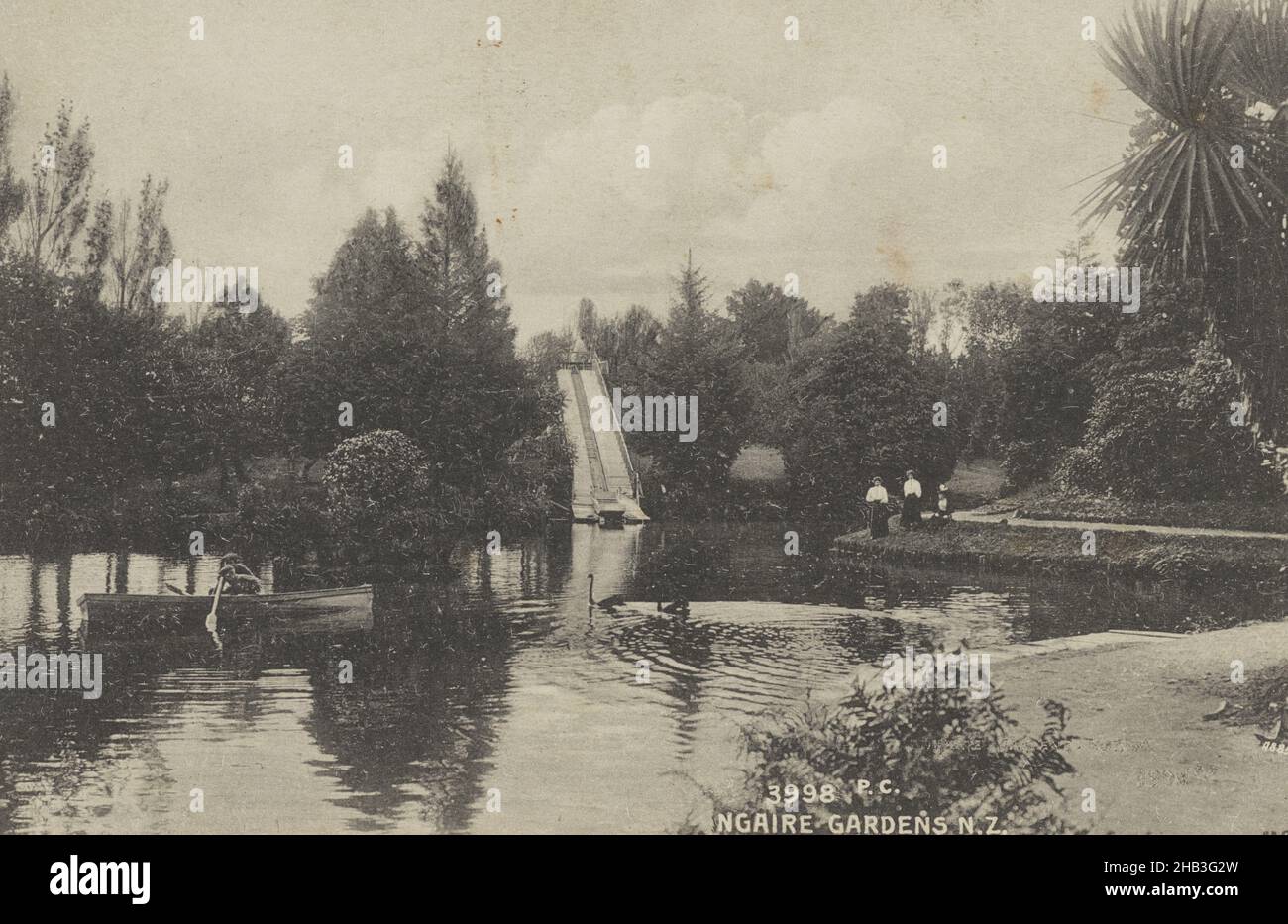 Ngaire Gardens, New Zealand, Muir & Moodie studio, 1909, Eltham Stock ...