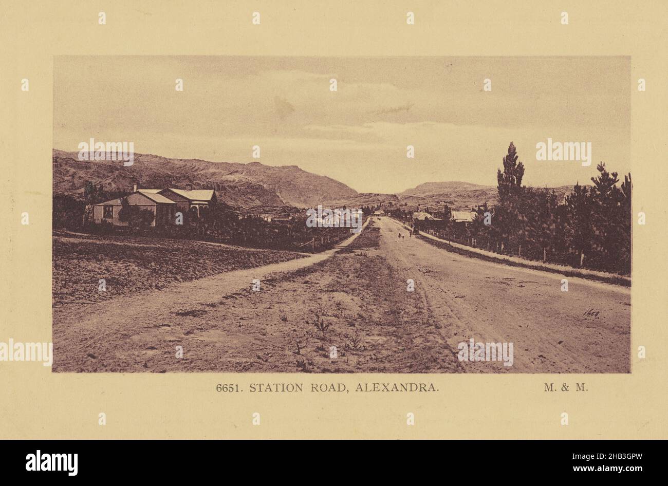 Station Road, Alexandra, Muir & Moodie studio, 1911, Alexandra Stock ...