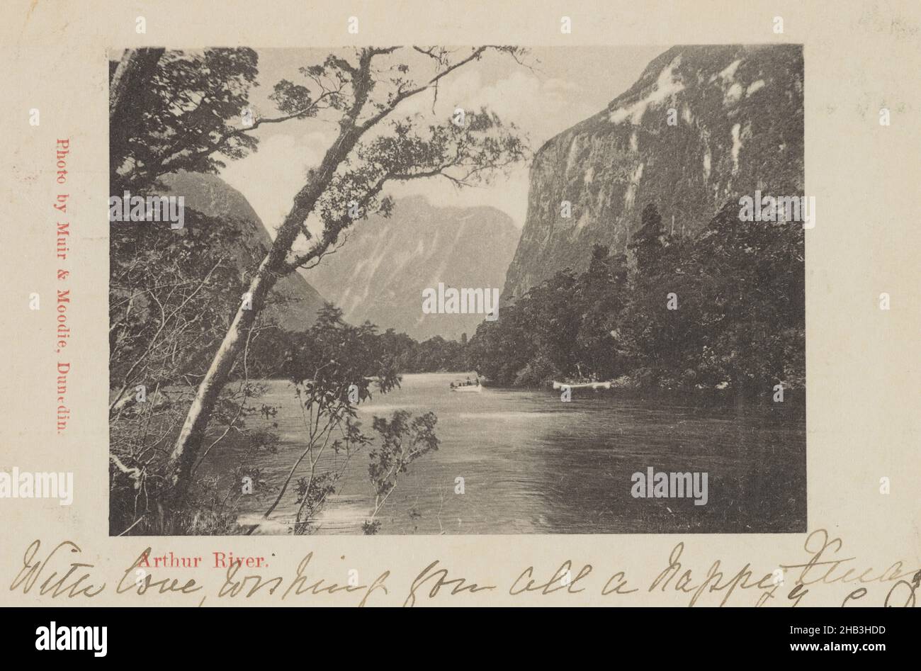 Arthur River, Muir & Moodie studio, 1900-1903, Milford Sound Stock ...