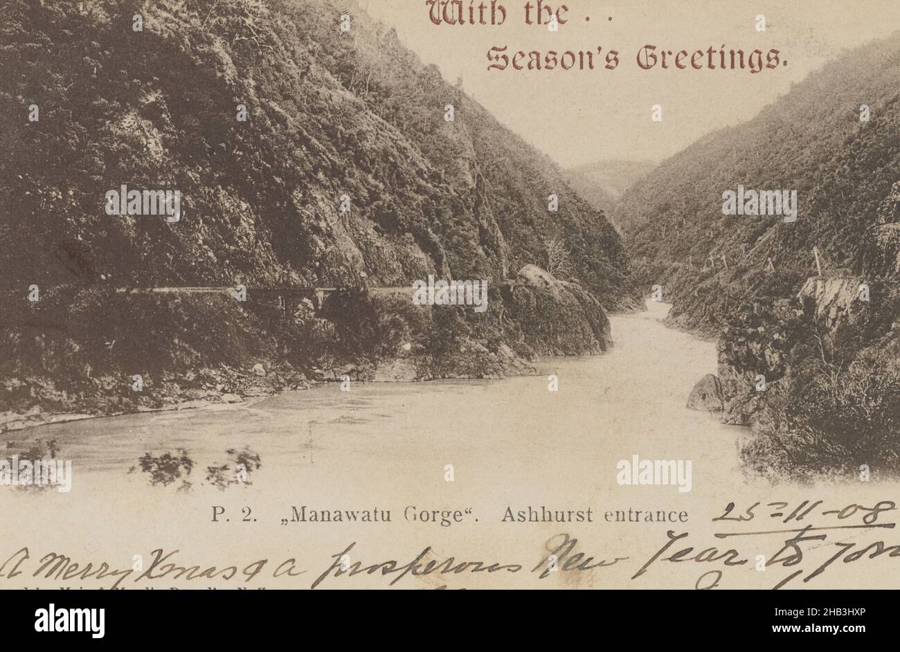 Manawatu Gorge, Ashhurst entrance, Muir & Moodie studio, 1900-1903 ...