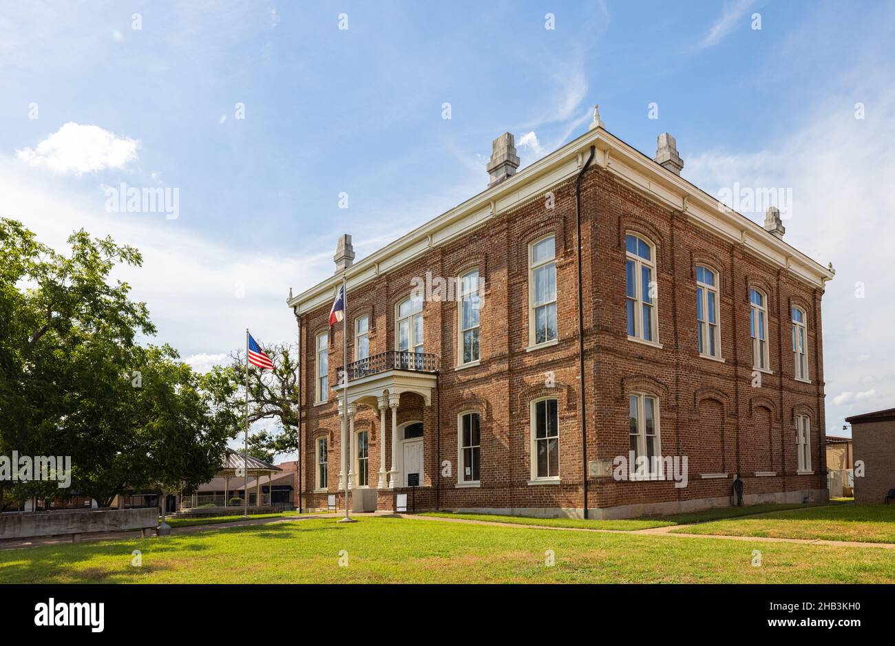 Centerville, Texas, USA - August 17, 2021: The historic Leon County ...