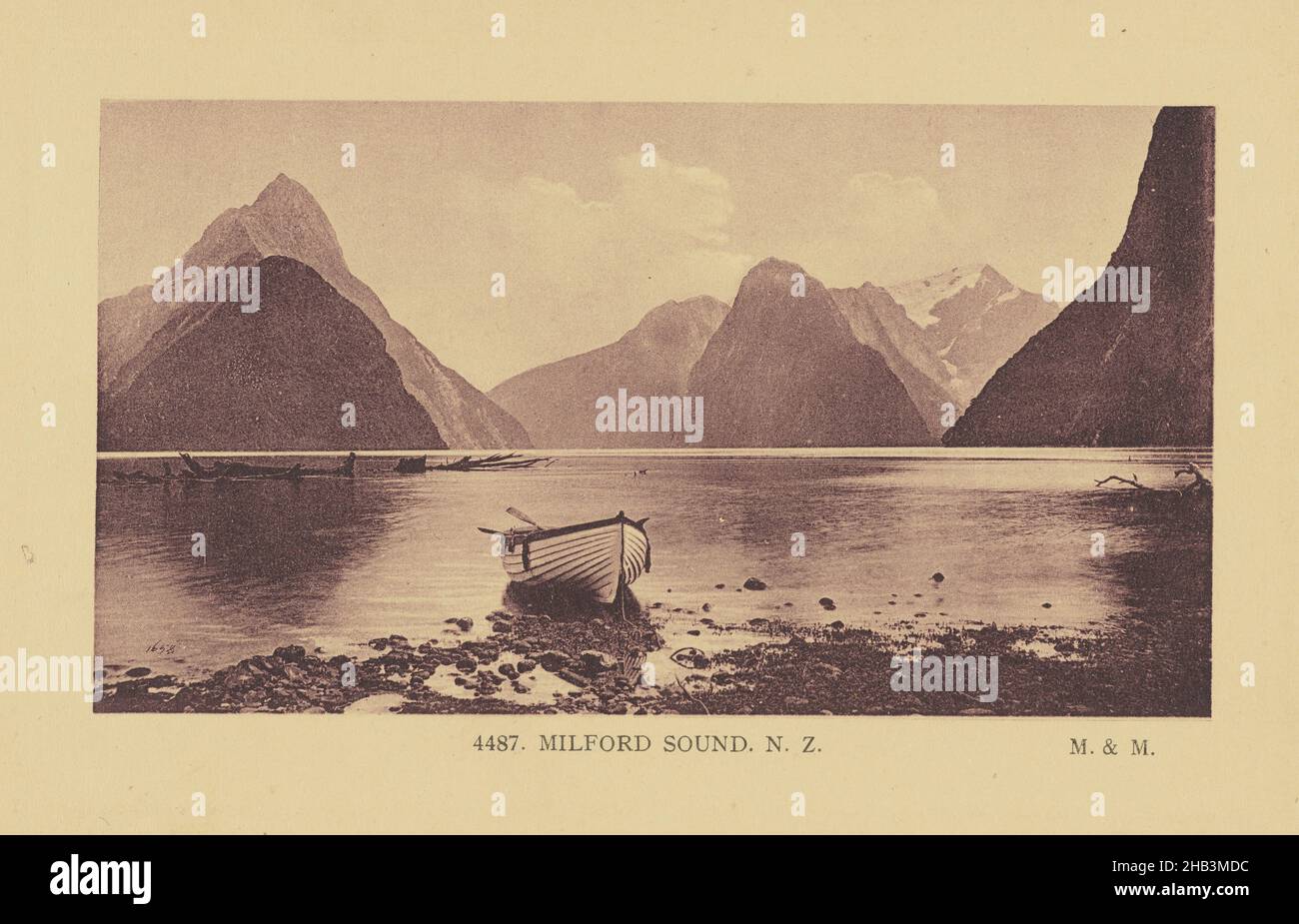Milford Sound, New Zealand, Muir & Moodie studio, 1900-1903, Milford ...