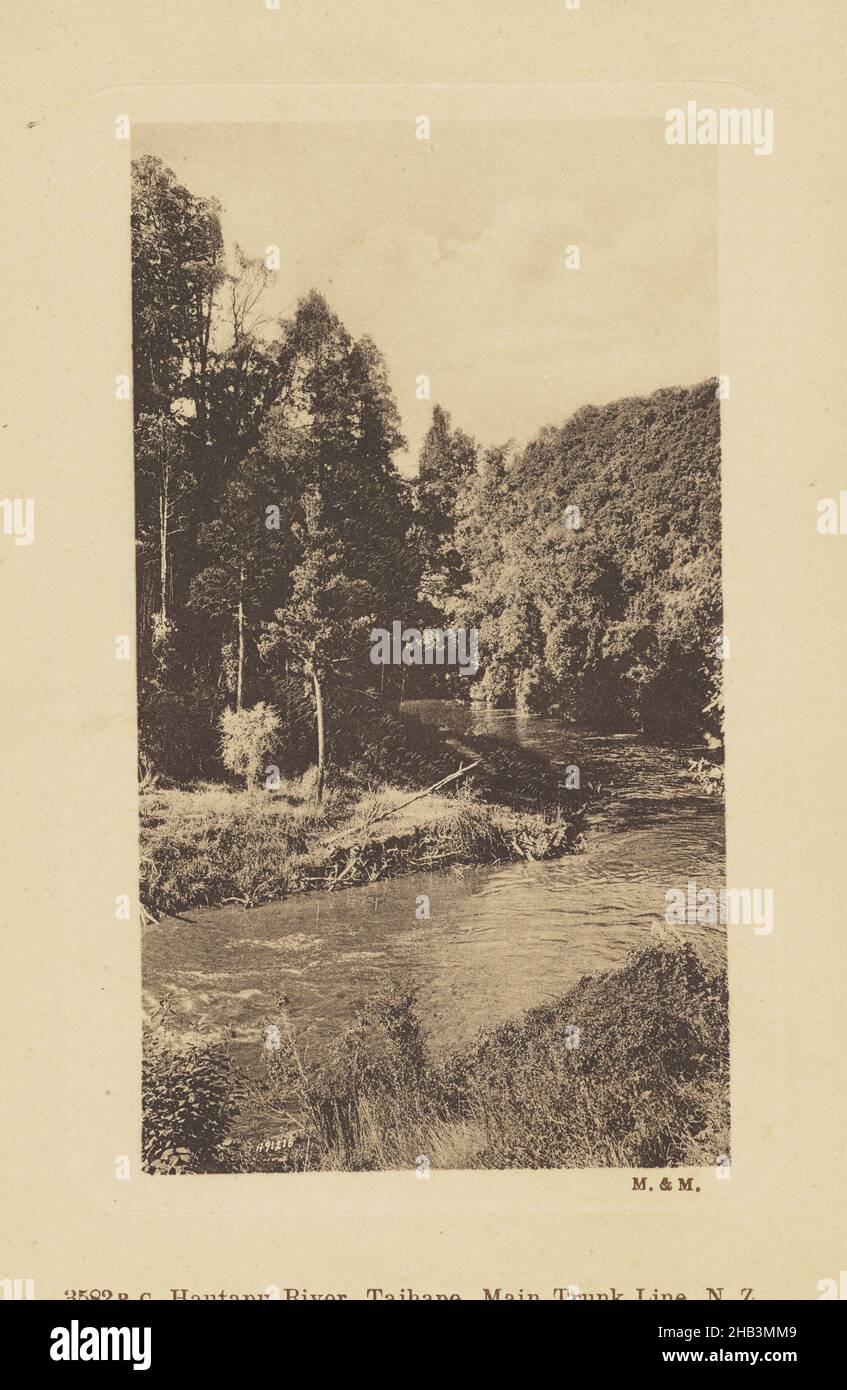 Hautapu River, Taihape, Main Trunk Line, New Zealand, Muir & Moodie ...