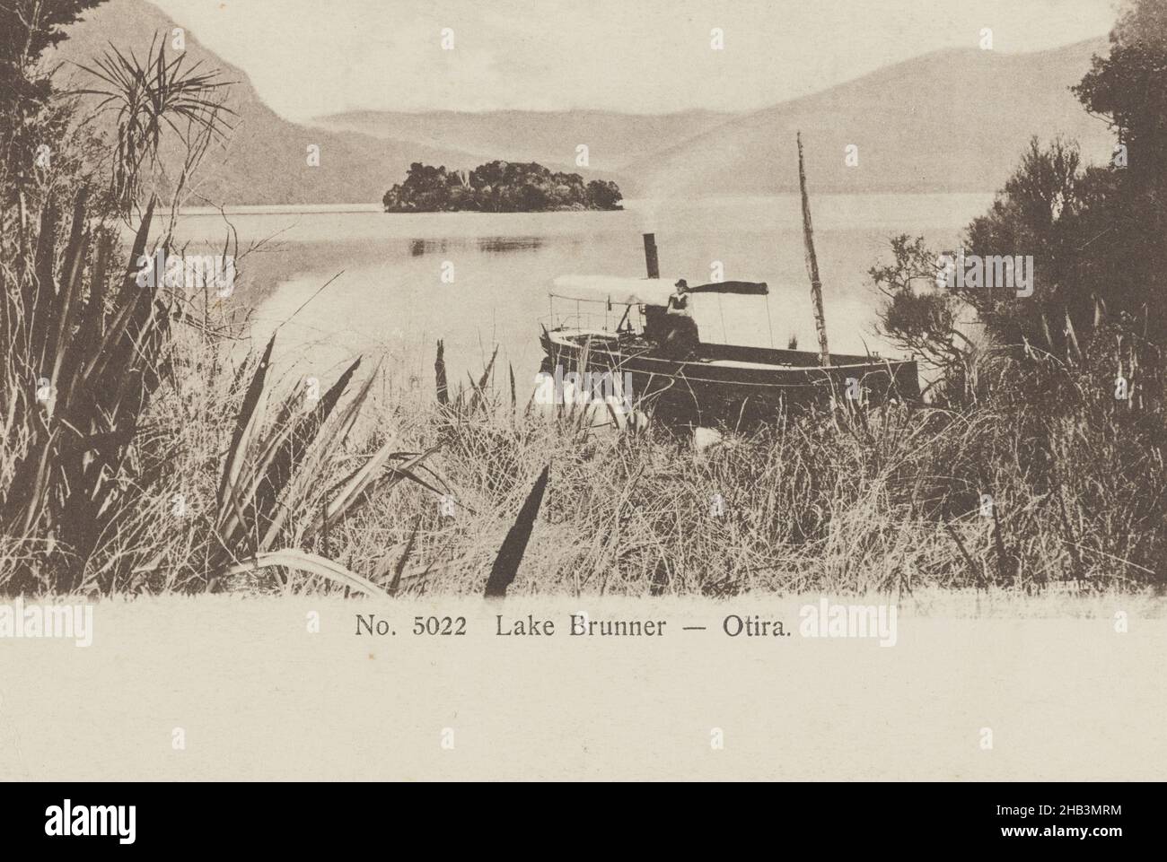 Lake Brunner, Otira, Muir & Moodie studio, 1900-1903, West Coast Stock ...