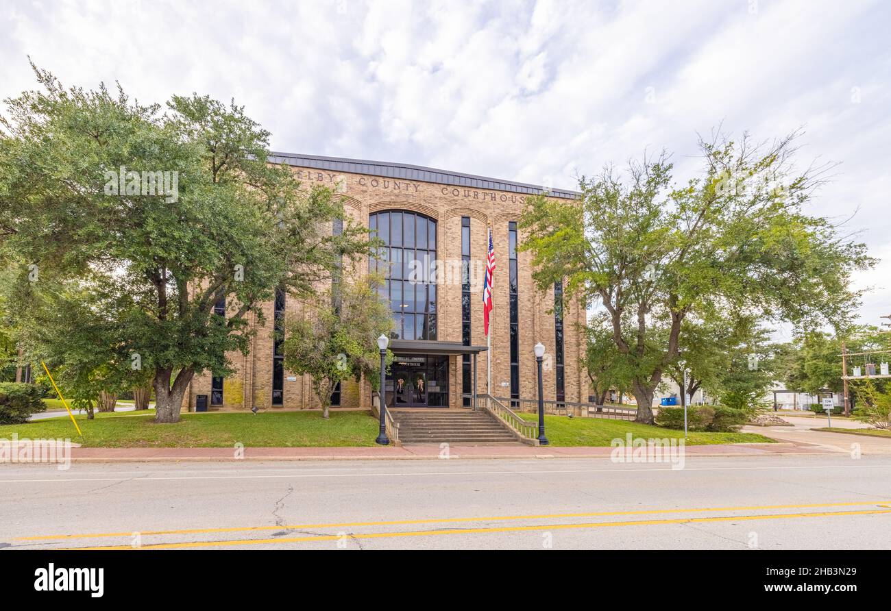 Center, Texas, USA - October 17, 2021: The Shelby County Courthouse ...