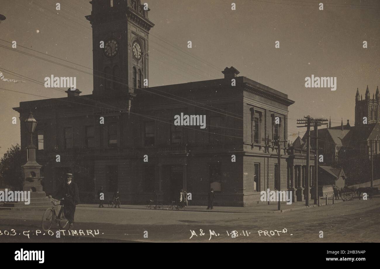 General Post Office, Timaru, Muir & Moodie studio, 1911, Timaru Stock ...