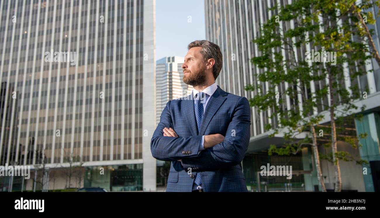 entrepreneur outside the office. male formal fashion. professional ...