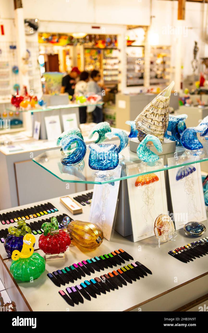 Harmony Glass Works, Harmony, California Stock Photo - Alamy